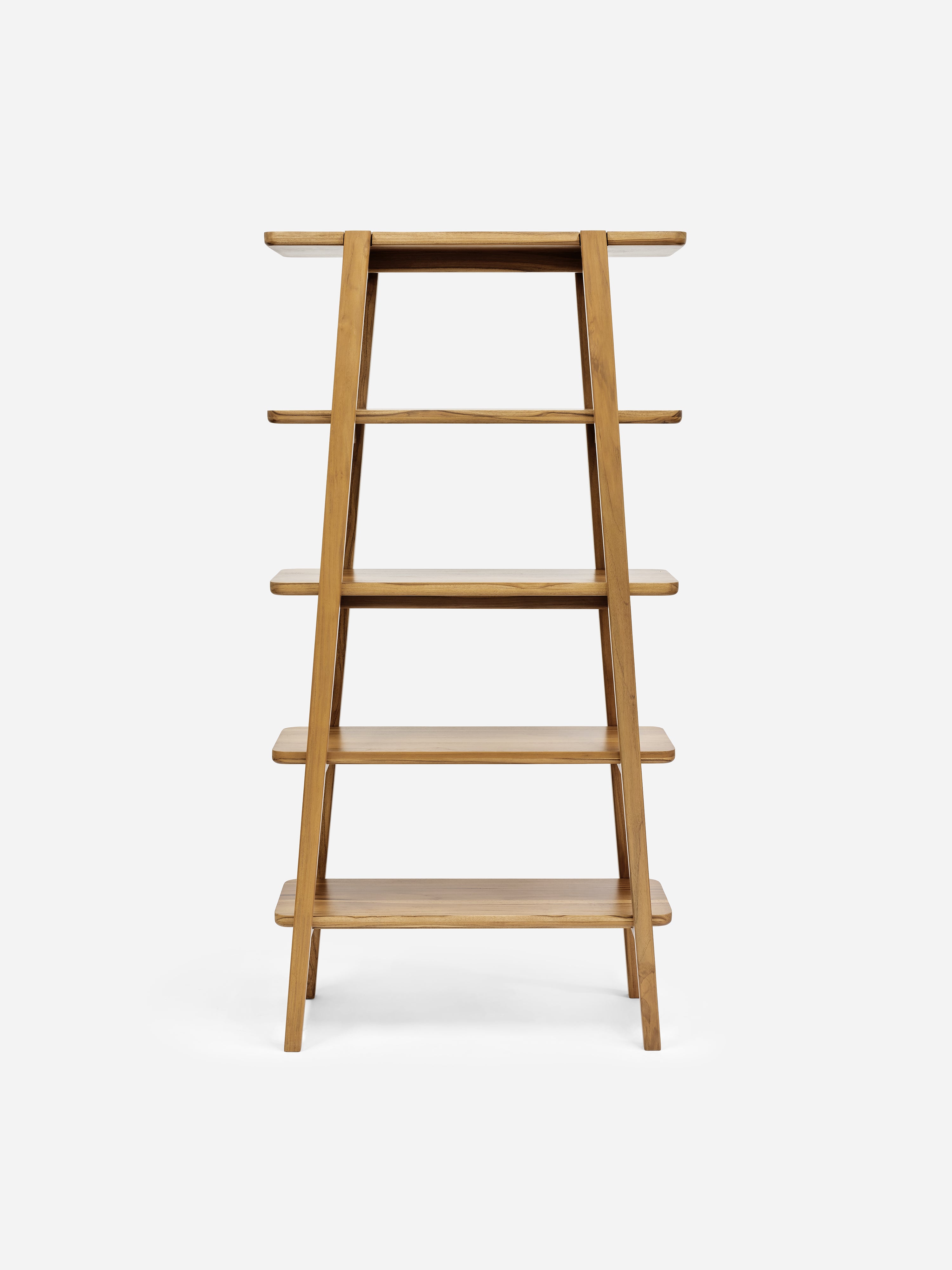 Apanas Modern Teak Bookshelf – MasayaCo US Trade