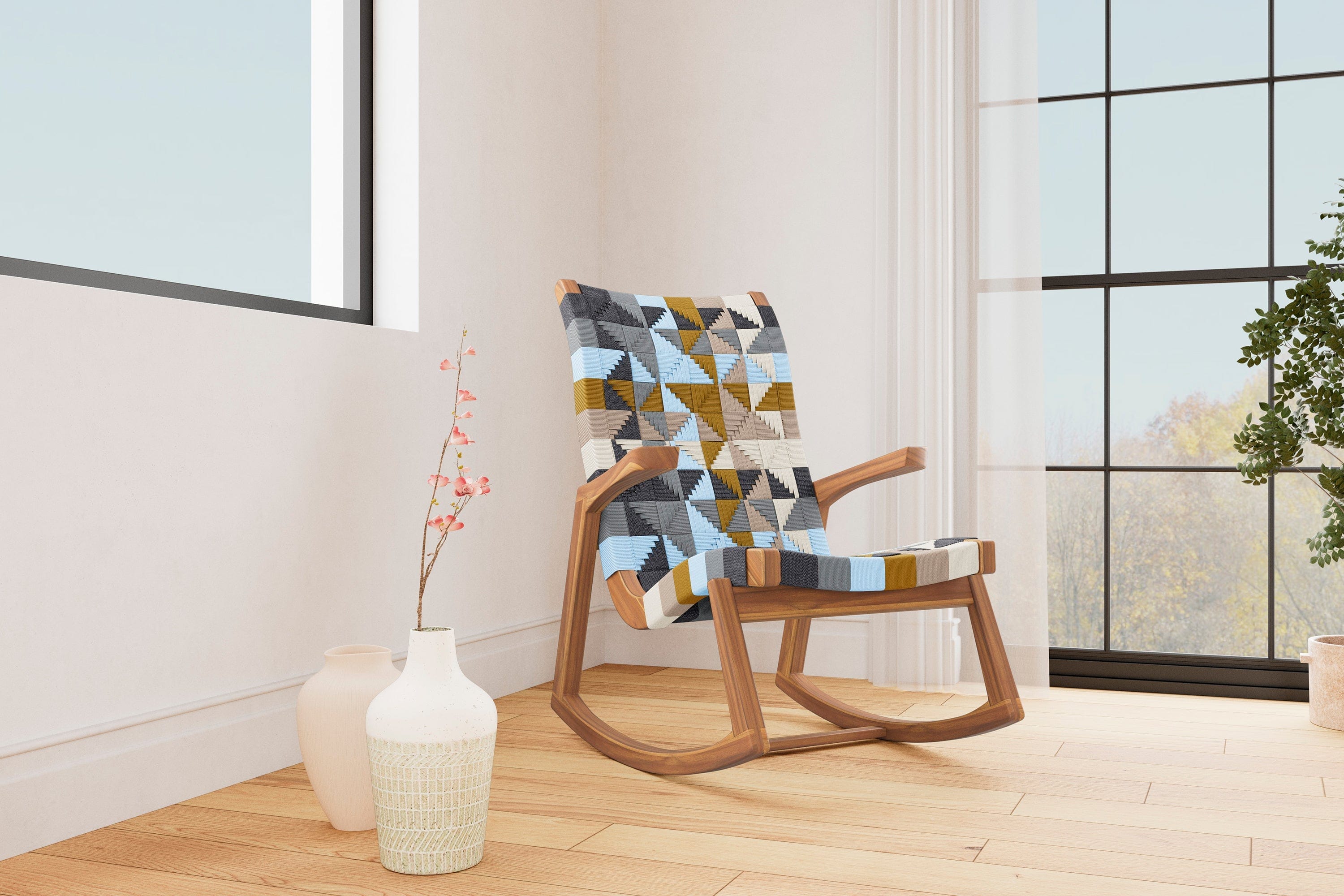 Amador Rocking Chair | Prisma Pattern – MasayaCo US Trade