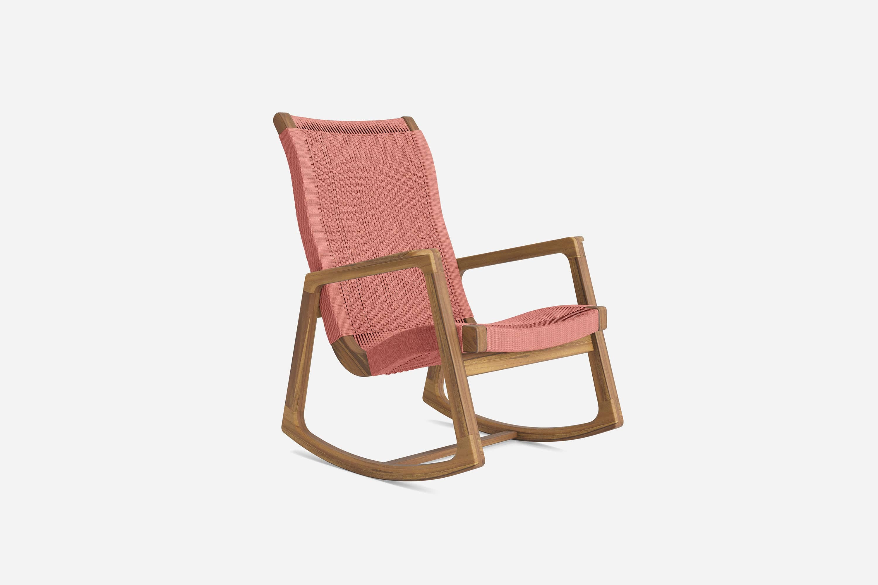 Arenal Rocking Chair | Coral Traditional Cord – MasayaCo US Trade