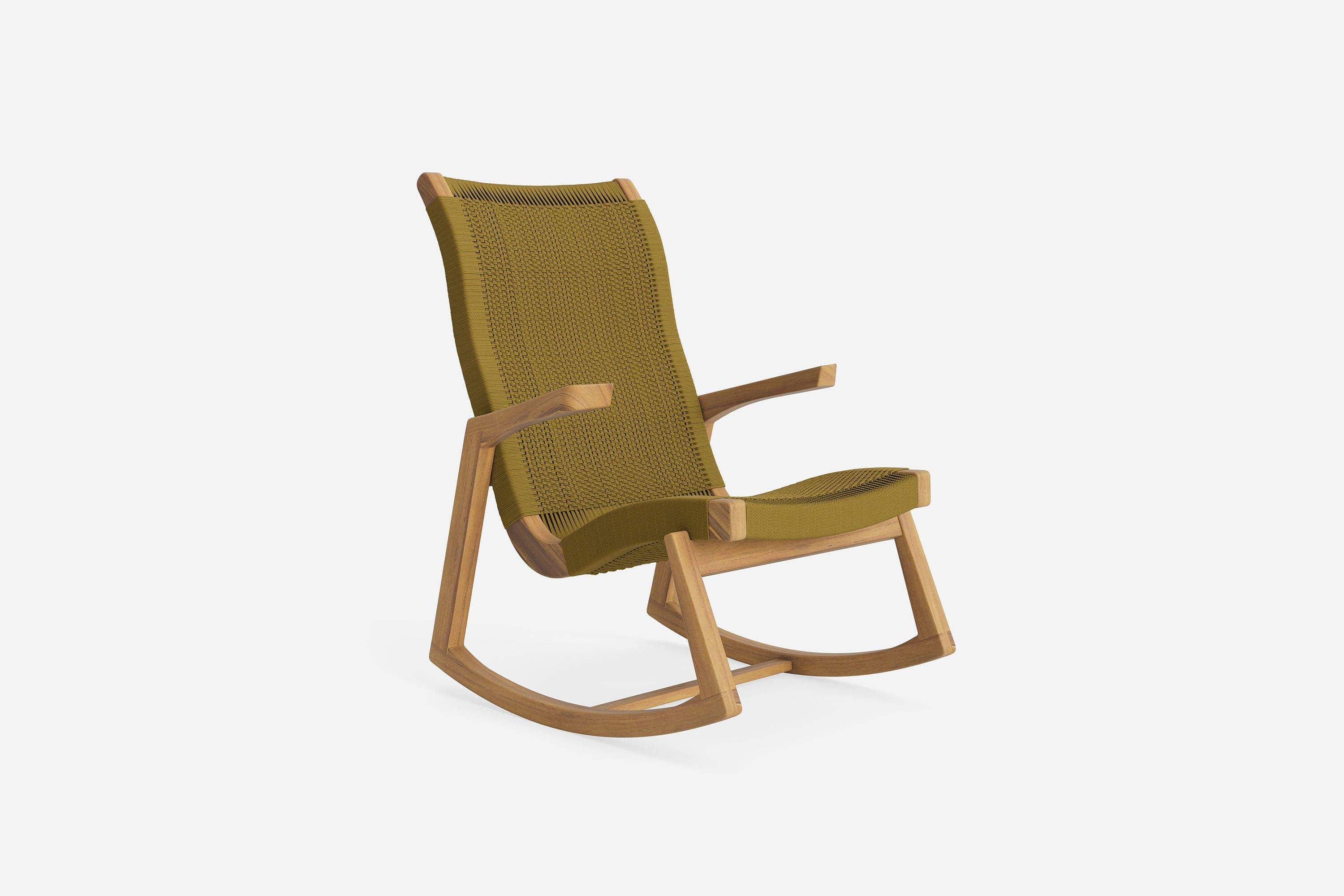 Amador Rocking Chair | Old Gold Traditional Cord – MasayaCo US Trade