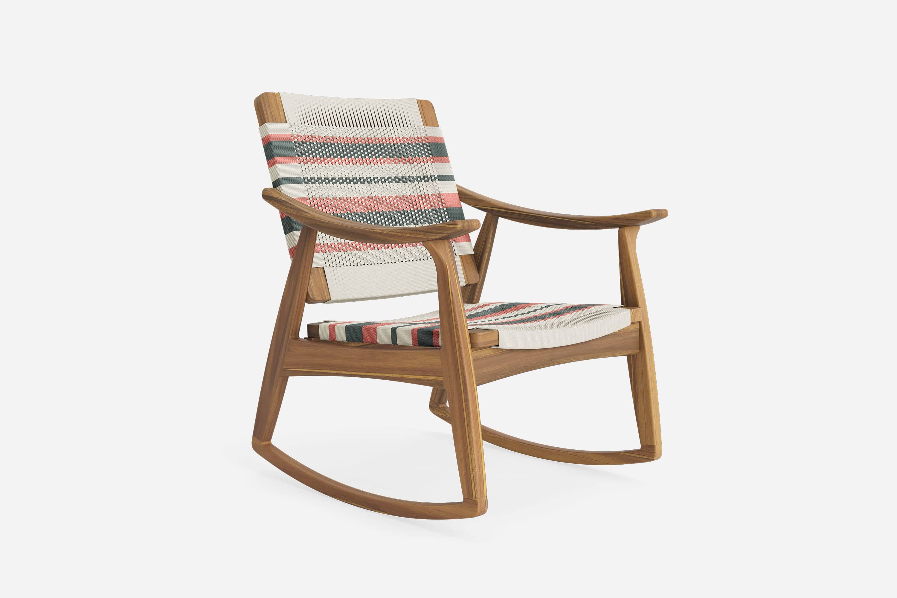 Izapa Rocking Chair | Festival Pattern – MasayaCo US Trade