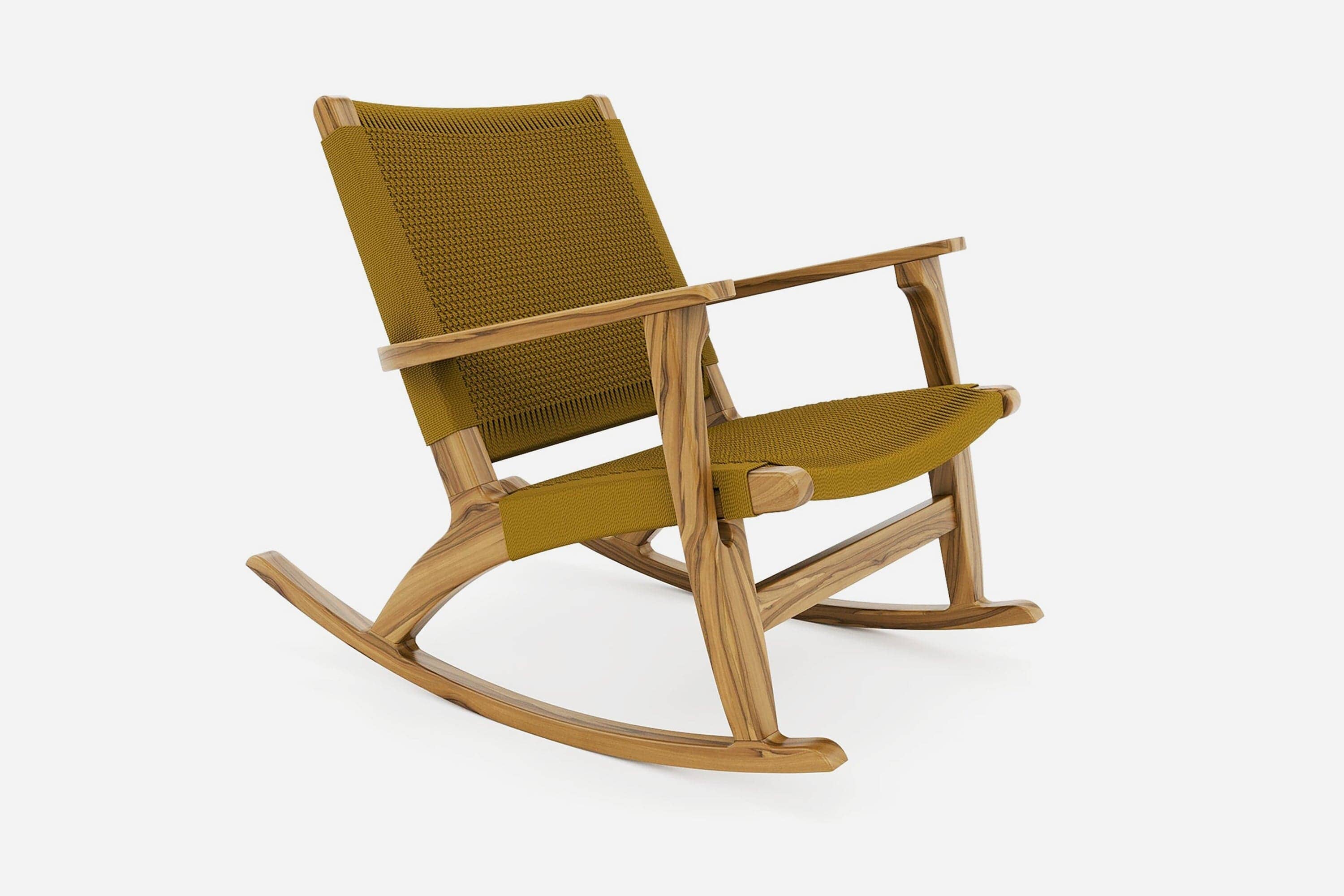 Masaya Rocking Chair | Old Gold Traditional Cord